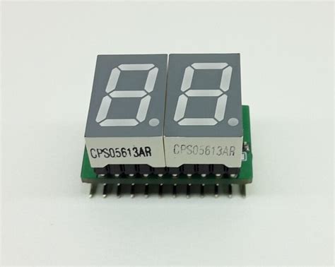 2 Digit Common Cathode 05 7 Segment Display Module Multiplexed Electronics Lab