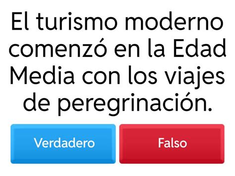 ¿que Recuerdas De Los Origenes Del Turismo Cuestionario