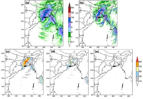 A Ensemble Mean Rainfall Cm B Control Member Rainfall Cm Download Scientific Diagram