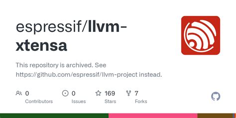 Github Espressifllvm Xtensa This Repository Is Archived See