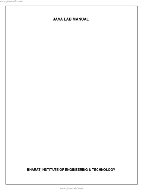 java manual pdf java programming language application