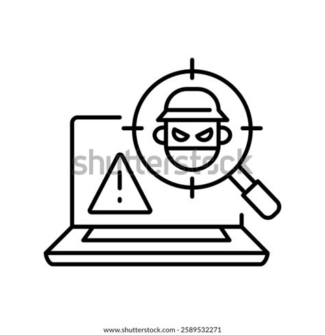 Fraud Detection Line Icon Vector Isolated Stock Vector Royalty Free 2589532271 Shutterstock