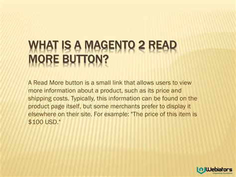 Ppt Add Magento 2 Read More Button To Cart And See The Benefits