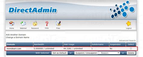 How To Add Another Domain In Directadmin