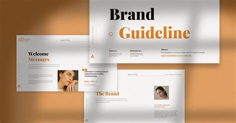 Афины Шаблон Keynote с рекомендациями по бренду Шаблоны презентаций Включая презентация и