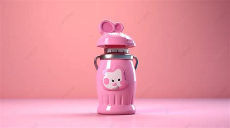 3d 렌더링 된 만화 스타일 핑크 우유 젖병 아기 3d 빈 병 아기 우유 배경 일러스트 및 사진 무료 다운로드 Pngtree