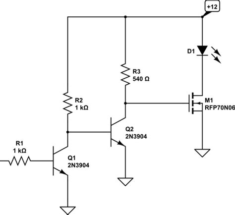 Transistors Led Driver Circuit 3 3v 5v Electrical Engineering Stack Exchange