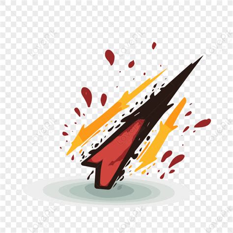 Downward Arrow Vector Cartoon Sticker Png Picture And Clipart Image For Free Download Lovepik