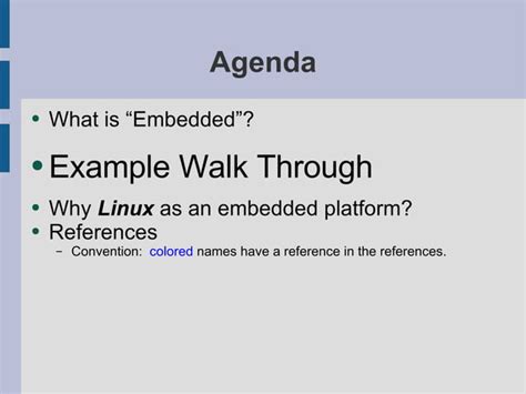 Embedded Linux Odp Ppt