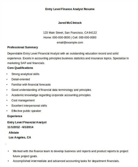 Finance Resume Samples Free Word PDF Documents Download Free Premium Templates
