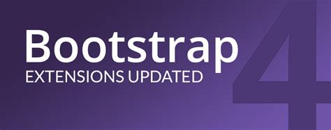 bootstrap 4 extensions updated dmxzone