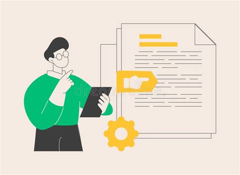 Vision And Scope Document Abstract Concept Vector Illustration Stock Illustration