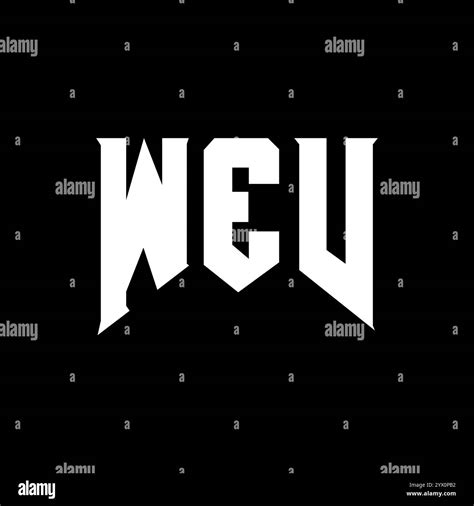 Wev Letter Logo Design For Technology Company Wev Logo Design Black