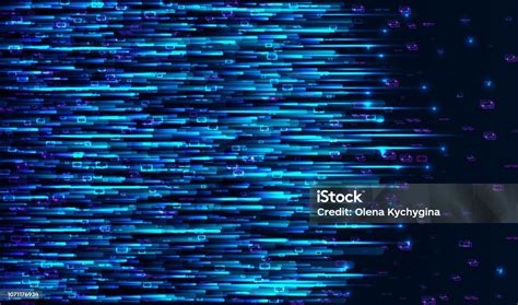 행렬 데이터 스트림 디자인 전자 신호입니다 기계 학습입니다 머리의 형태에서 복잡 한 데이터 스레드 측면 보기 및 이진 데이터