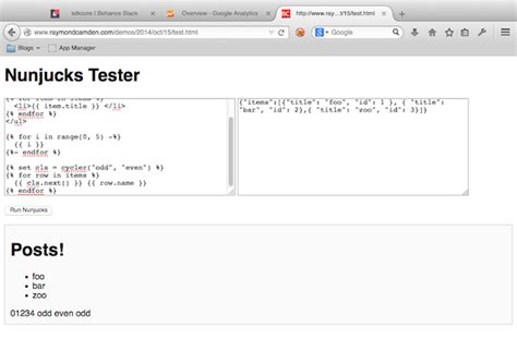 nunjucks templating by mozilla