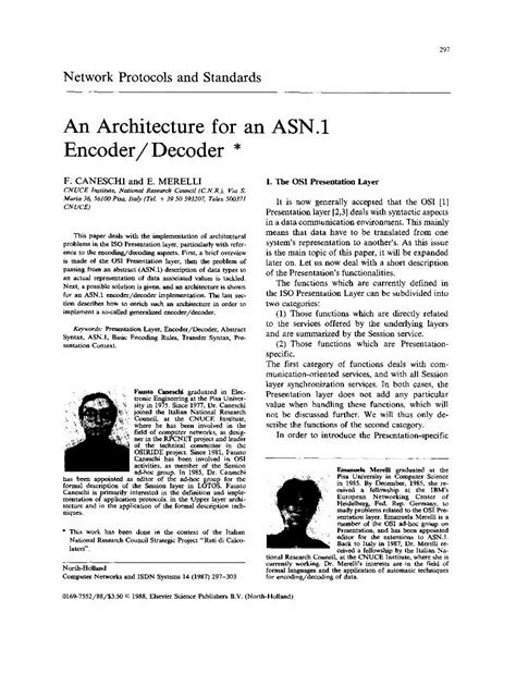 pdf an architecture for an asn 1 encoder decoder dokumen tips