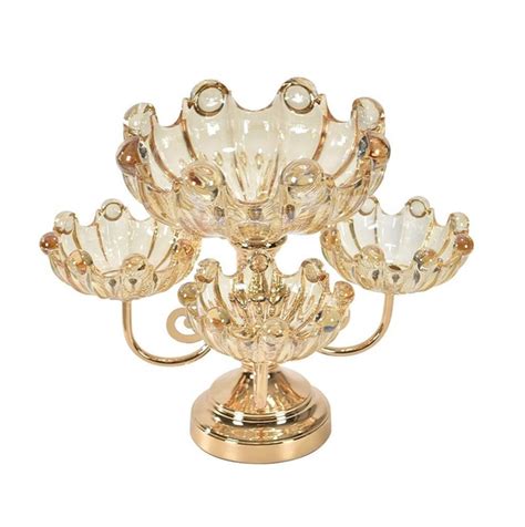 Піднос цукерниця двоярусна пять тарілок для фруктів та солодощів 1641213 органайзер для