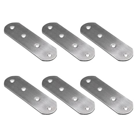 6pcs Repair Brace Plate Flat Straight Stainless St Grandado