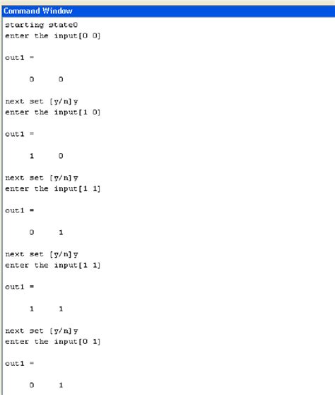 3 Output Of The Sequential Machine Implemented As A Serial Adder