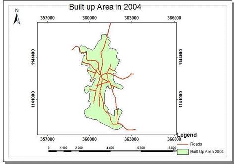 Built Up Area In 2004 Download Scientific Diagram
