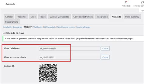 Web App Api Externos Woocommerce Api Configurar Woocommerce