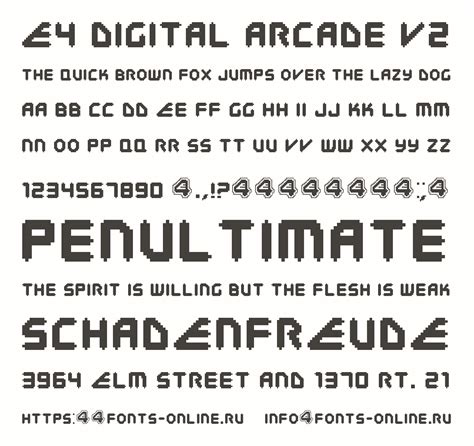 E4 Digital Arcade V2 Font