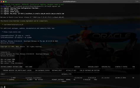 Oracle Linux 8へのoracle Database 23cのインストール