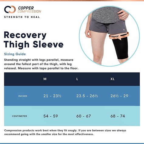 Copper Compression Hamstring Support Sleeve Anti Slip Thigh Support
