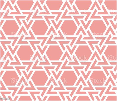 살아있는 산호 아라베스크 벡터 원활한 패턴 컬러 타일 분해와 기하학적 하프톤 텍스처 산호 색 질감 배경 벽지 기하 도형에 대한