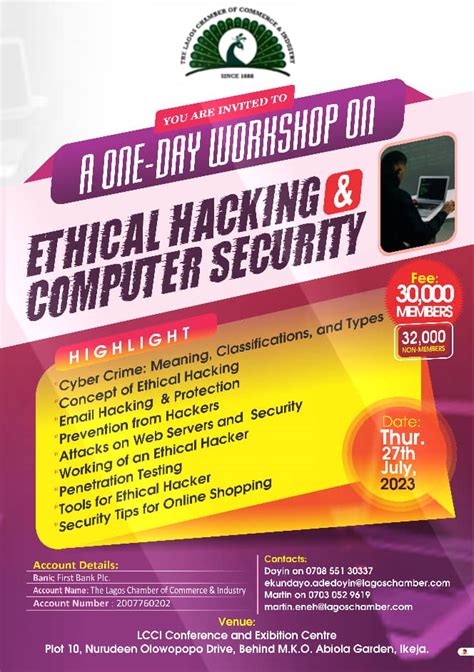Ethical Hacking And Computer Security Lagos Chamber Of Commerce And Industry