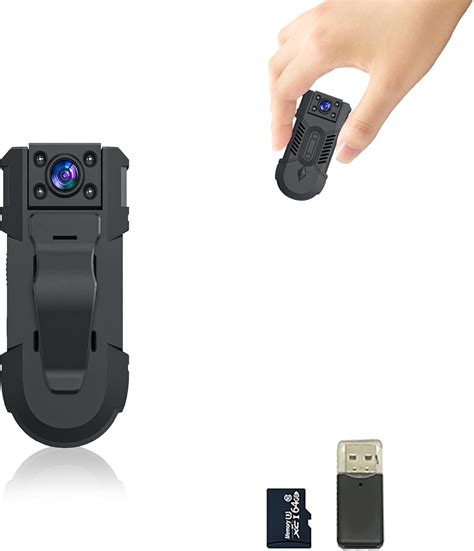 Ovehel Mini Body Camera 64gb Spy Nanny Cam Hd 1080p Video