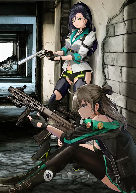 out on recon [python honey badger] girlsfrontline