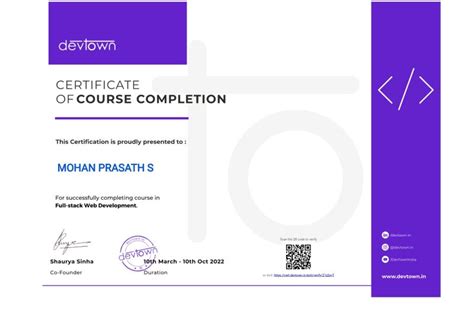 Mohan Prasath S On Linkedin Fullstackwebdevelopment Careergrowth