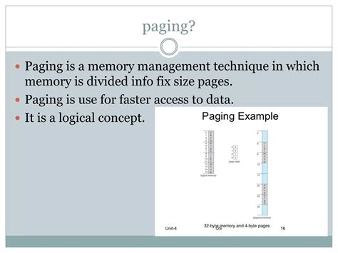 operating system paging and segmentation pptx