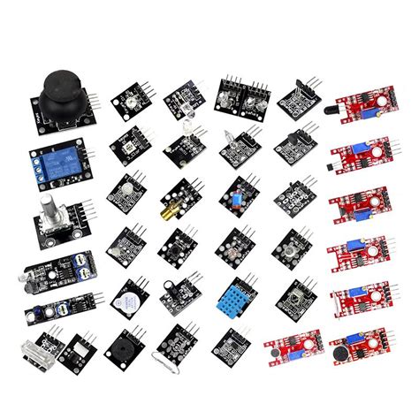 37 in 1 sensor kit for arduino and microcontrollers flux electronix