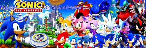Happy Sonic 32nd Anniversary By Josephplus2001 On Deviantart