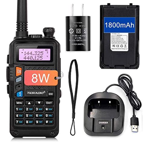 TIDRADIO TD F6 Ham Radio Upgraded Of Baofeng UV 5R 8W High Power Dual Band Two Way Radio Ham