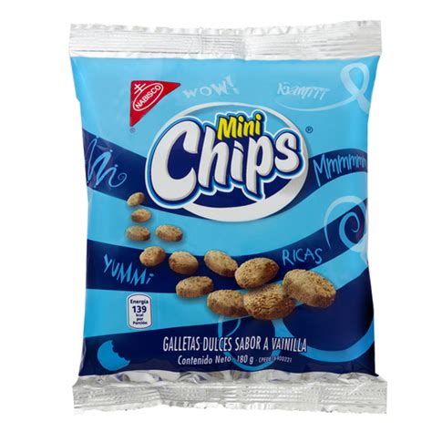 Galletas Mini Chips Vainilla Nabisco 180gr Gama En Línea