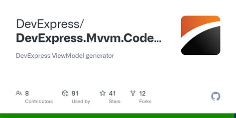 Github Devexpressdevexpressmvvmcodegenerators Devexpress