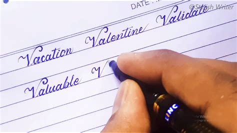 Girly Cursive Alphabet