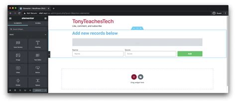 How To Do Crud Operations In Wordpress With Elementor Tony Teaches Tech