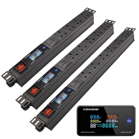 Multifunctional Digital Display Meter Pdu Power Distribution Unit Socket 3pin Uk Socket