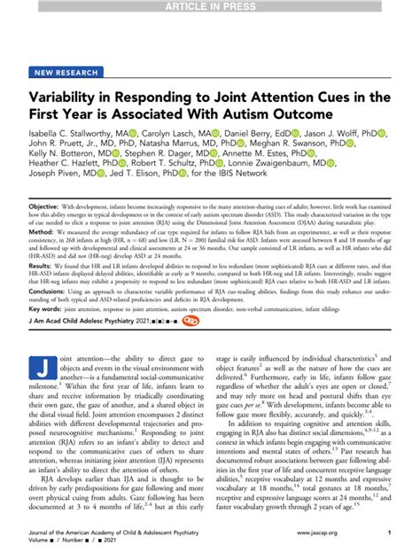 Variabilityinrespondingtojointattentioncuesinthefirstyear