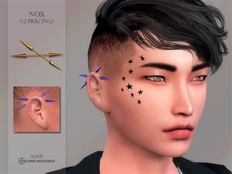 35 Edgy Sims 4 Piercings Cc Septum To Lip Spikes We Want Mods