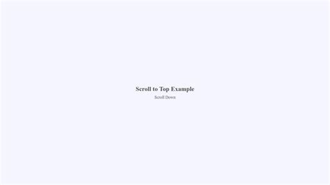 Scroll To Top Button Using Jquery Html And Css