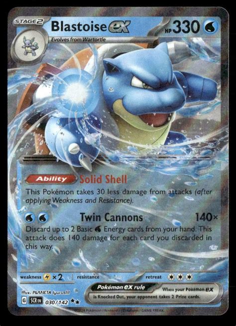 Blastoise Ex 030142 Stellar Crown Scarlet And Violet Poke Mzt