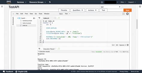 Api With Bash Code In Aws Lambda And Api Gateway The Api Company