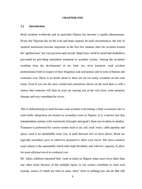 Statistical Analysis On Accident Rate Pdf Traffic Collision Road