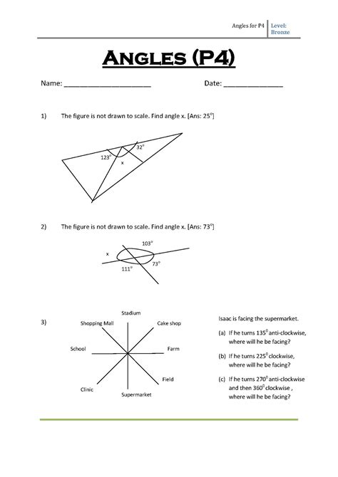 Primary 4 Math Worksheets Activity Shelter