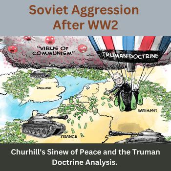 Soviet Aggression After WW2 Iconic Speech Political Cartoon Analysis